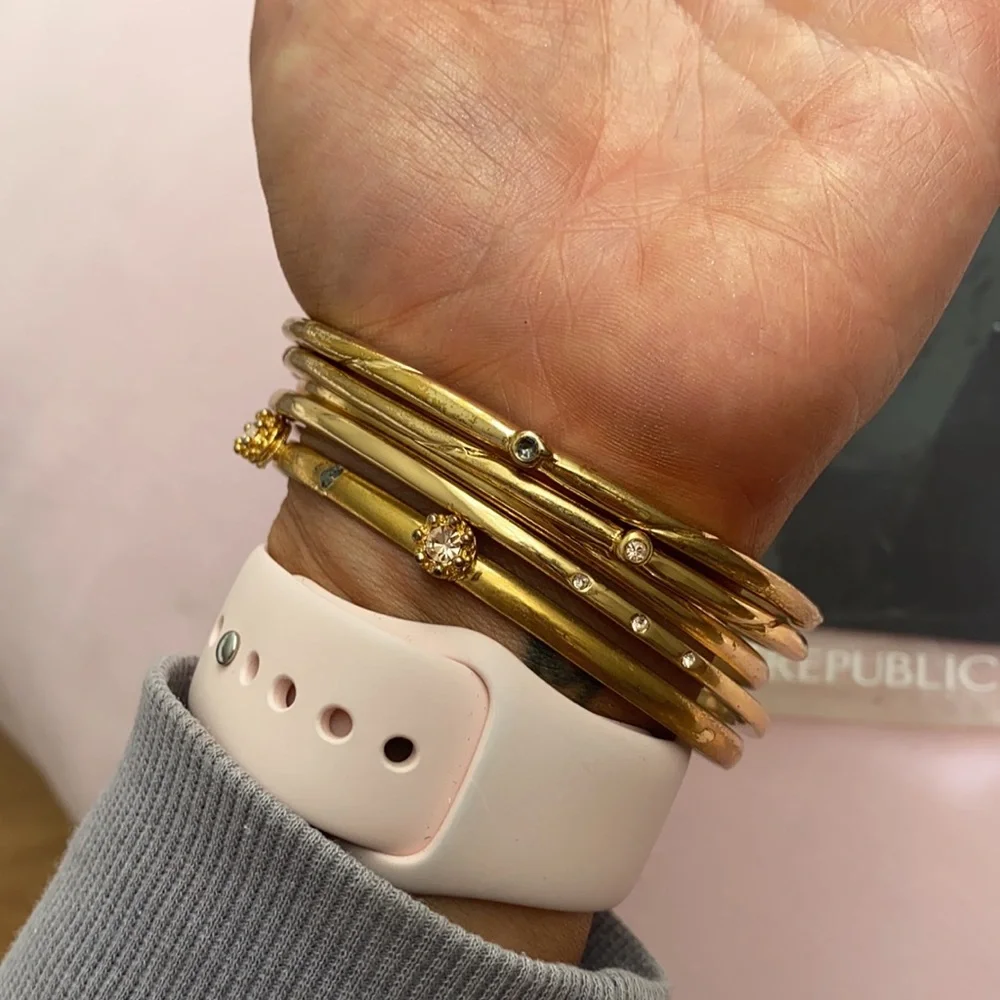 Banana Republic | Jewelry | Banana Republic Gold Stackable Bangle ...